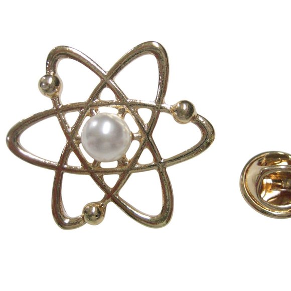 Kiola Designs | Accessories | Gold Toned Large Scientific Atom Lapel ...